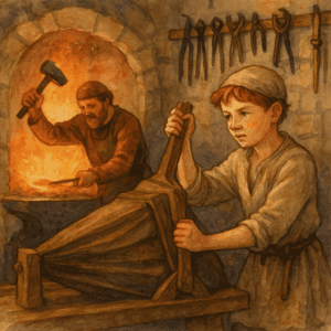 The Blacksmith and Armourer of a Medieval Castle: Forging the Strength ...